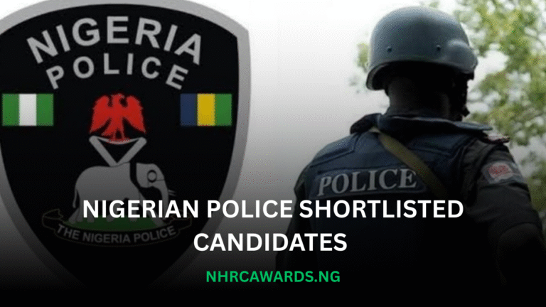 Nigerian Police Shortlisted Candidates 2025/2026 | NPF Shortlist PDF ...